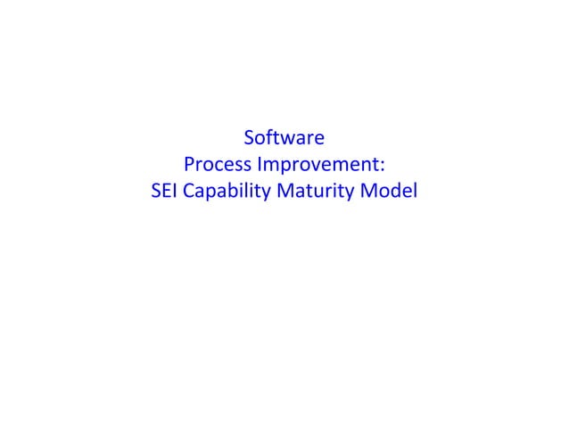 Capability maturity model cmm lecture 8 | PPT