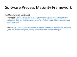 Capability maturity model cmm lecture 8 | PPT