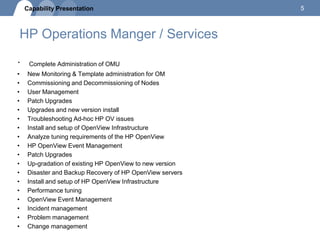 Capability presentation openview | PPT