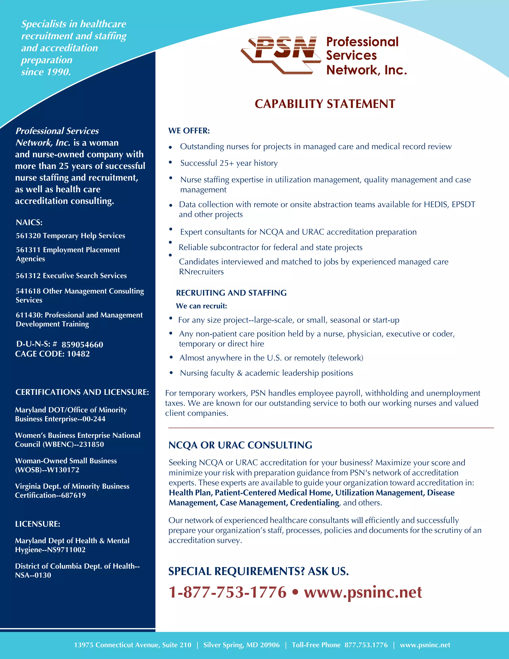 Capability statement | PDF