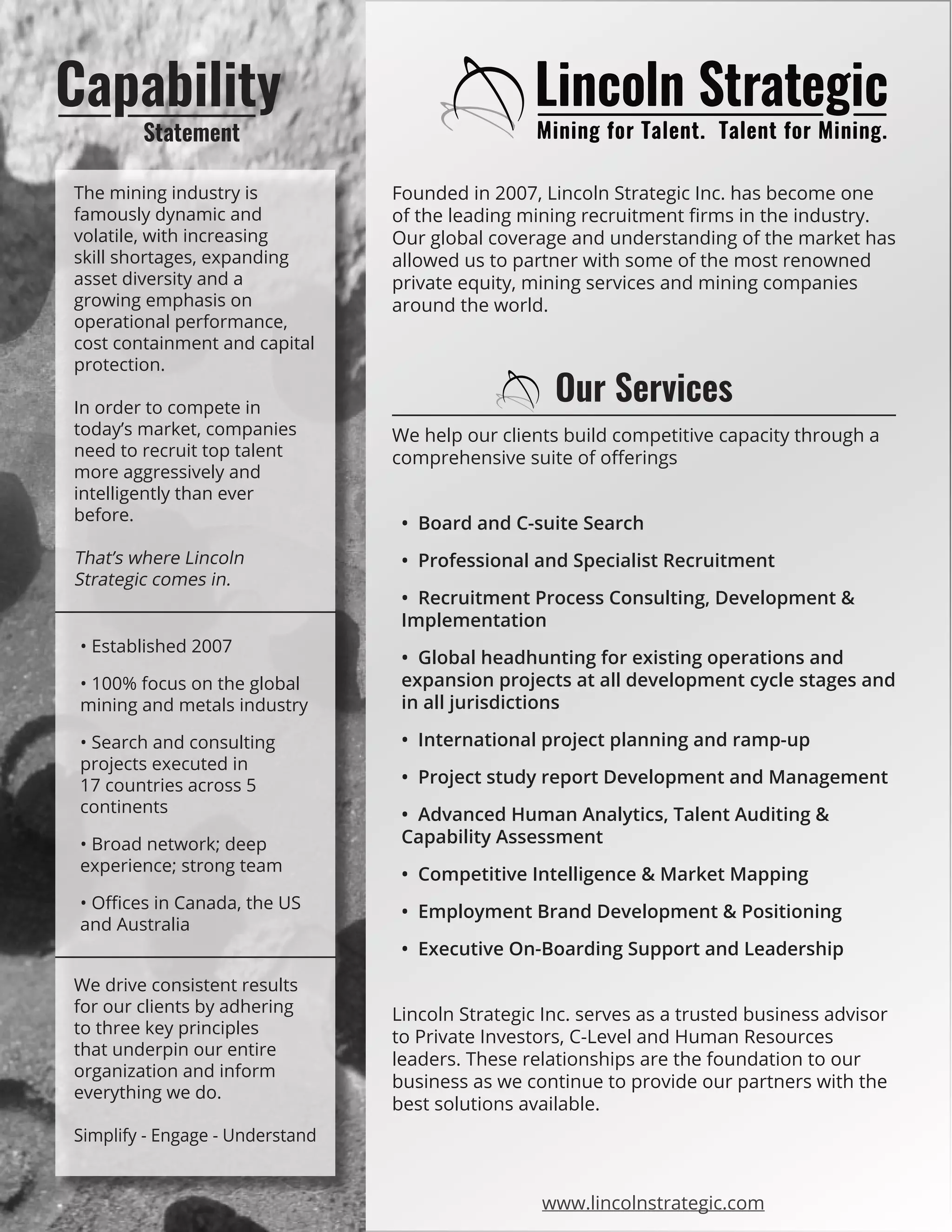 Capability statement | PDF