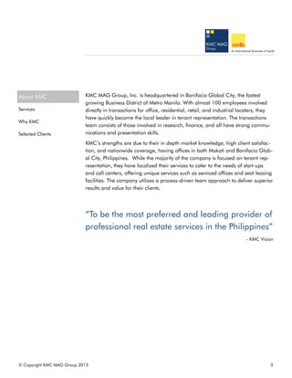 KMC MAG Group Capability Statement 2013 | PDF