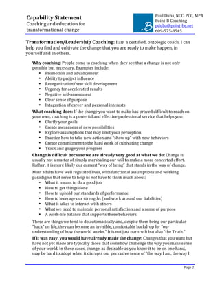 Capability statement 2020 04-14 | PDF