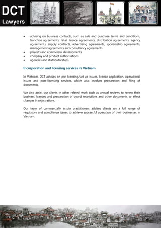 Capability Statement (Dct Law Vietnam) | PDF | Mergers and Acquisitions | Business Banking & Finance