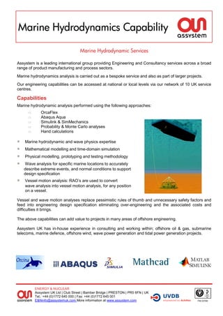 Assystem Capabilities | PDF