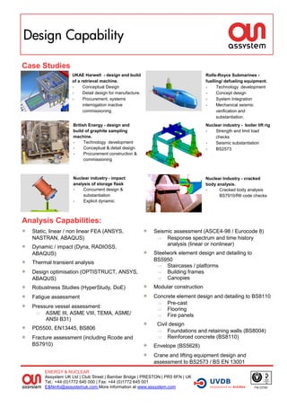 Assystem Capabilities | PDF