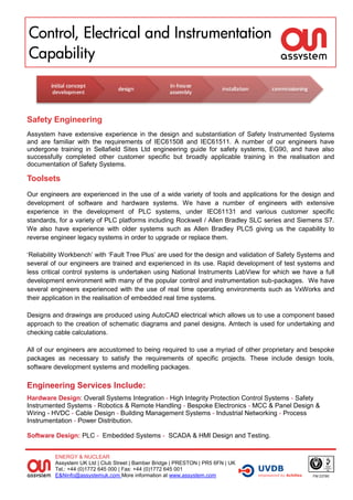 Assystem Capabilities | PDF