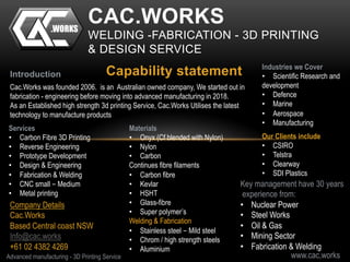 Capability statement v3 | PDF | Business | Business and Finance