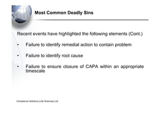 CAPA & Change Control Breif overview of CAPA and Change Control | PDF