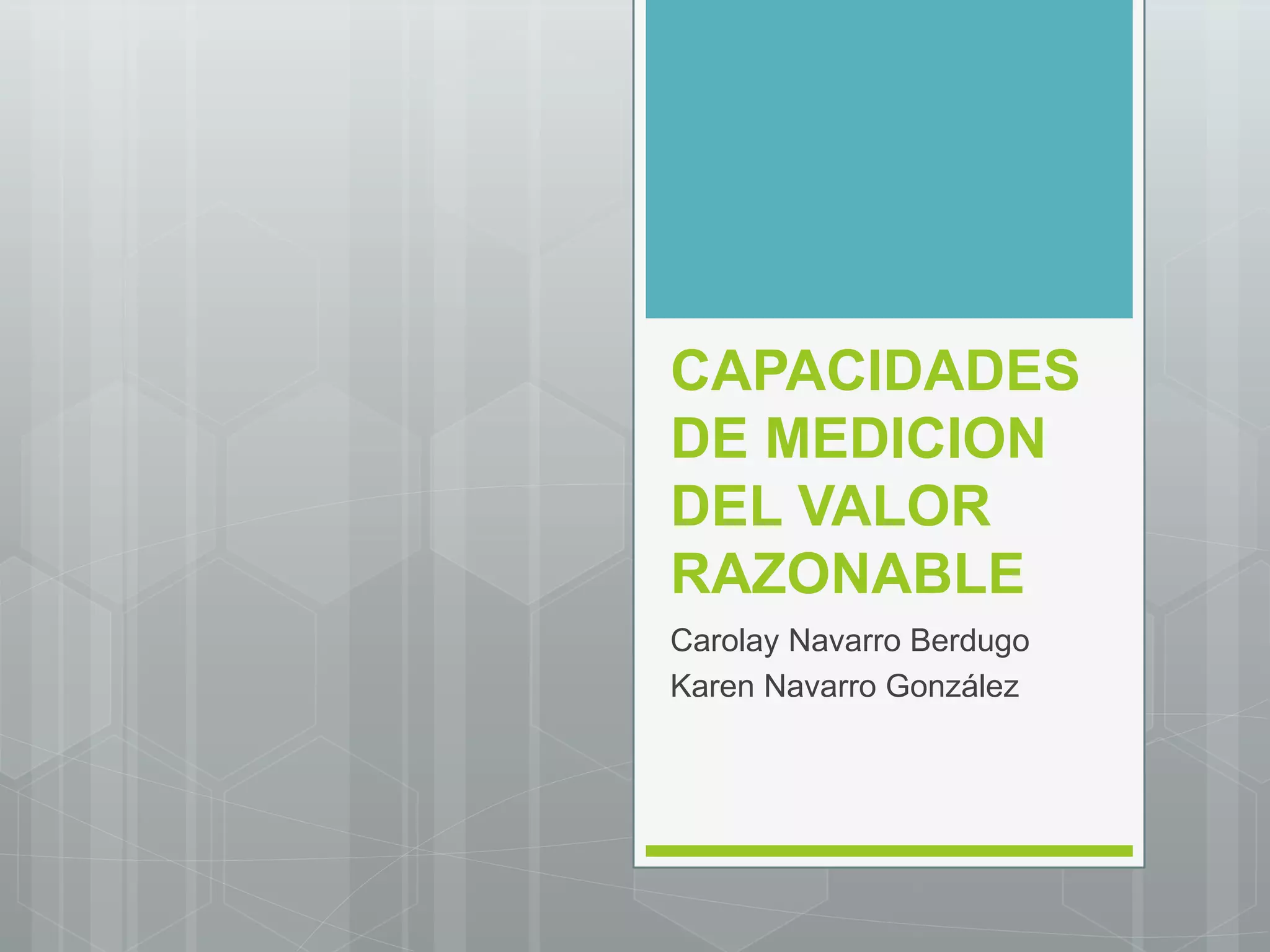 Capacidades De Medición Del Valor Razonable | PPT
