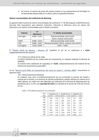 Capacidad hidraulica de_tuberias | PDF