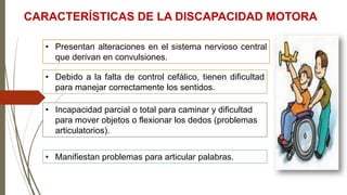 Discapacidad motriz introduccion | PPTX