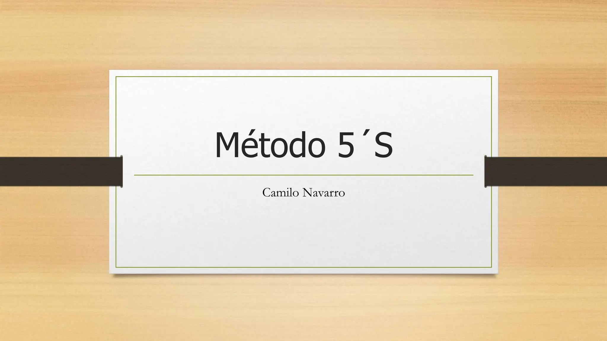 Metodologia de las 5 s breve presentacion | PPT
