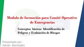 CAPACITACION IDENTIFICACION DE PELIGROS Y EVALUACION DE RIESGOS COE.pptx