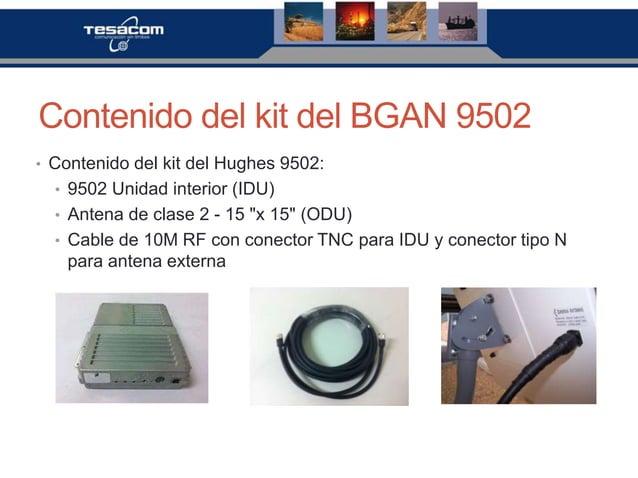 El Primer terminal BGAN M2M Hughes 9502 | PPTX