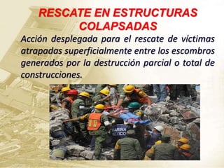 CAPACITACION RESCATE EN ESTRUCTURAS COLAPSADAS ILO 2018 1.ppt