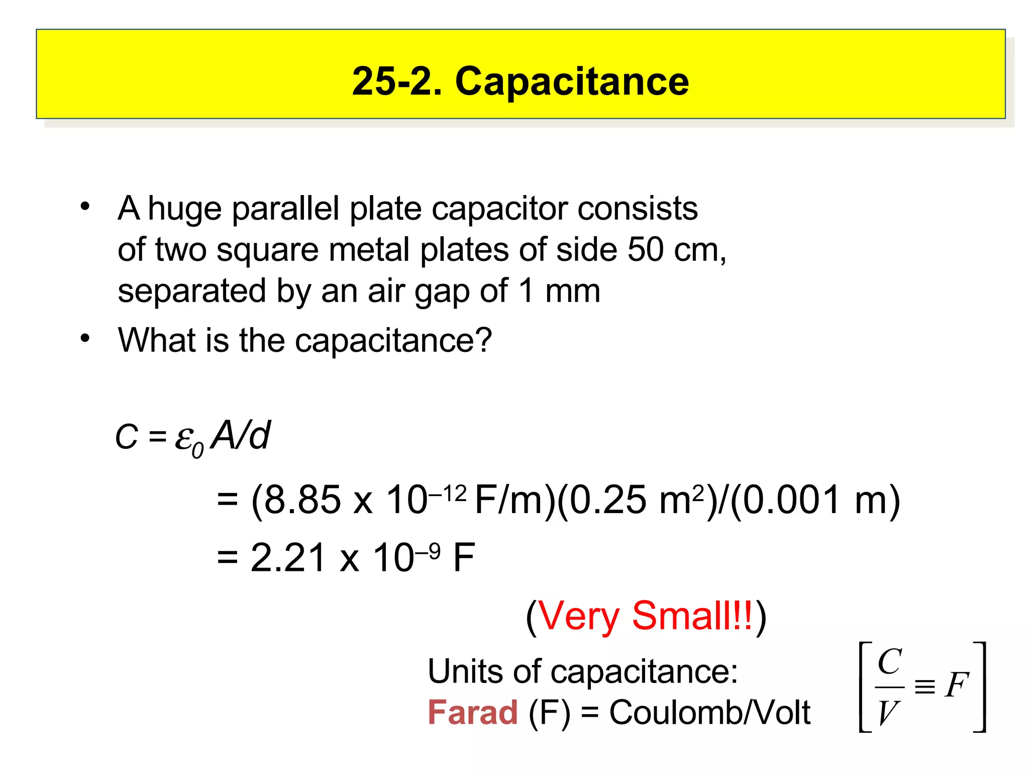 Capacitance | PPT
