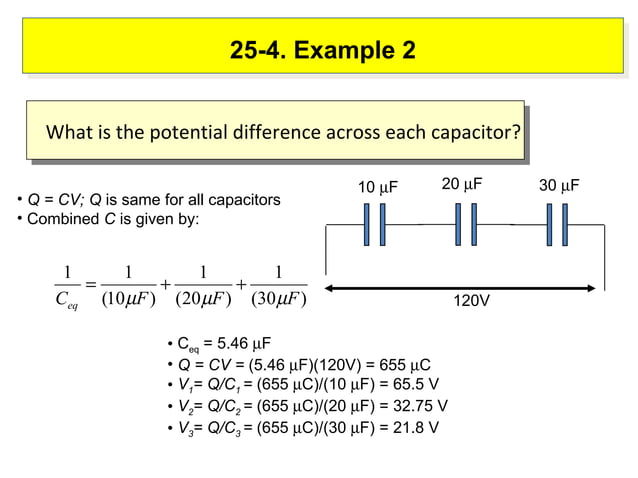 Capacitance | PPT | Chemistry | Science