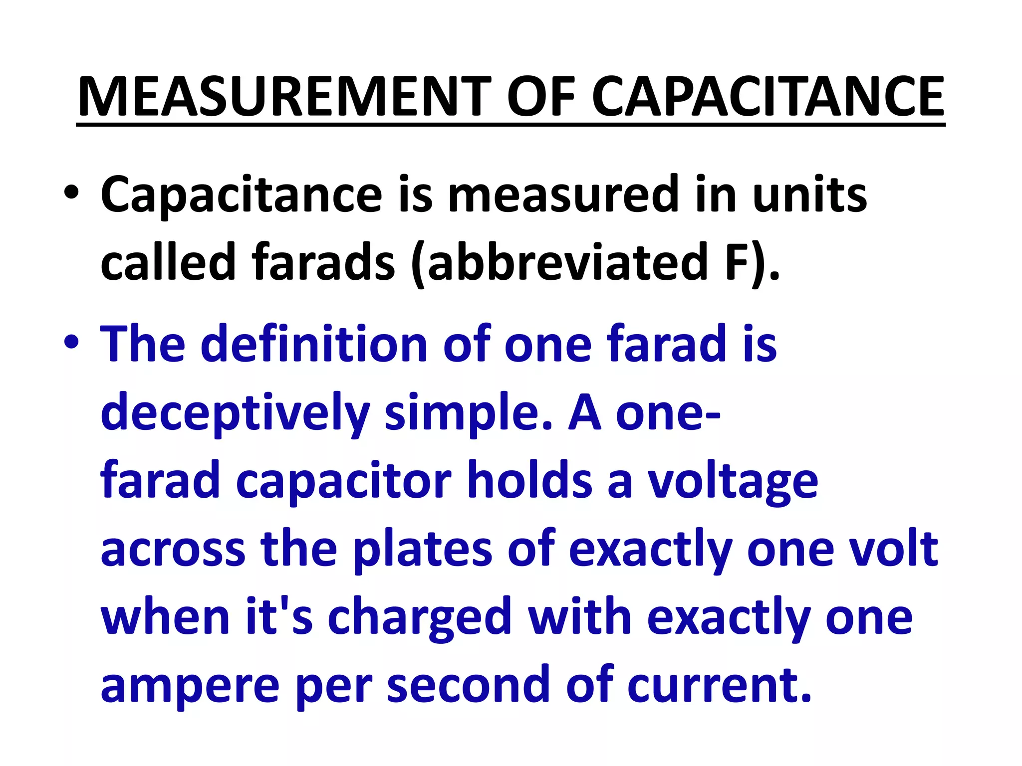 CAPACITANCE | PPTX