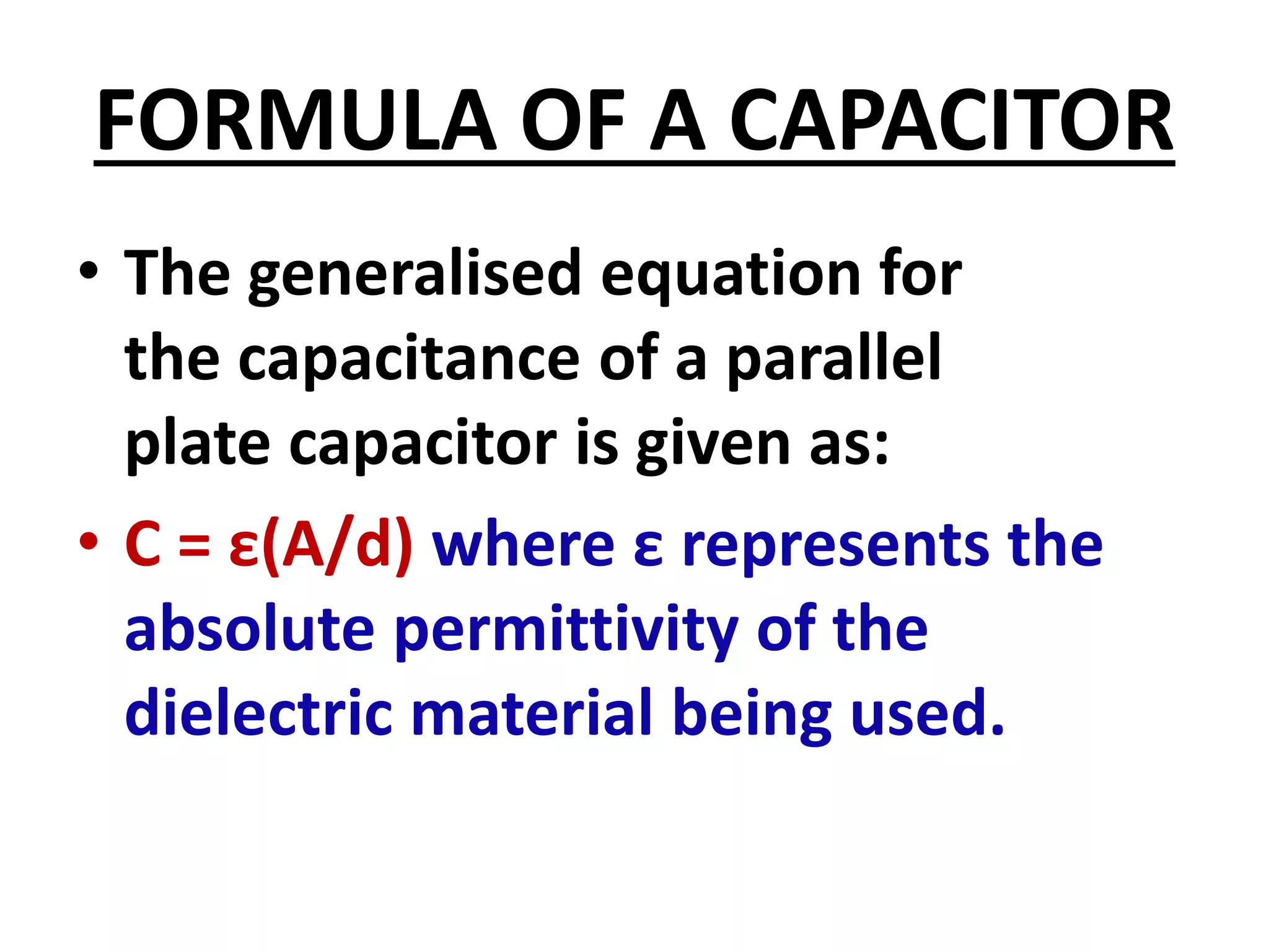 CAPACITANCE | PPTX