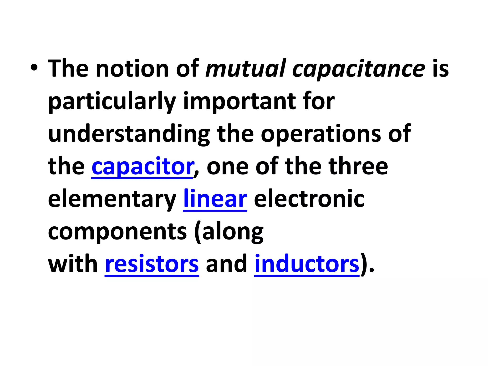 CAPACITANCE | PPTX