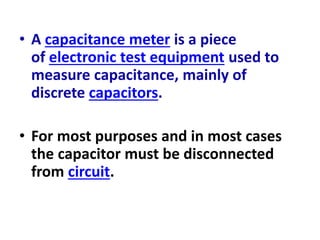 CAPACITANCE | PPTX