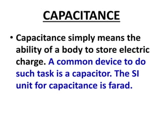 CAPACITANCE | PPTX
