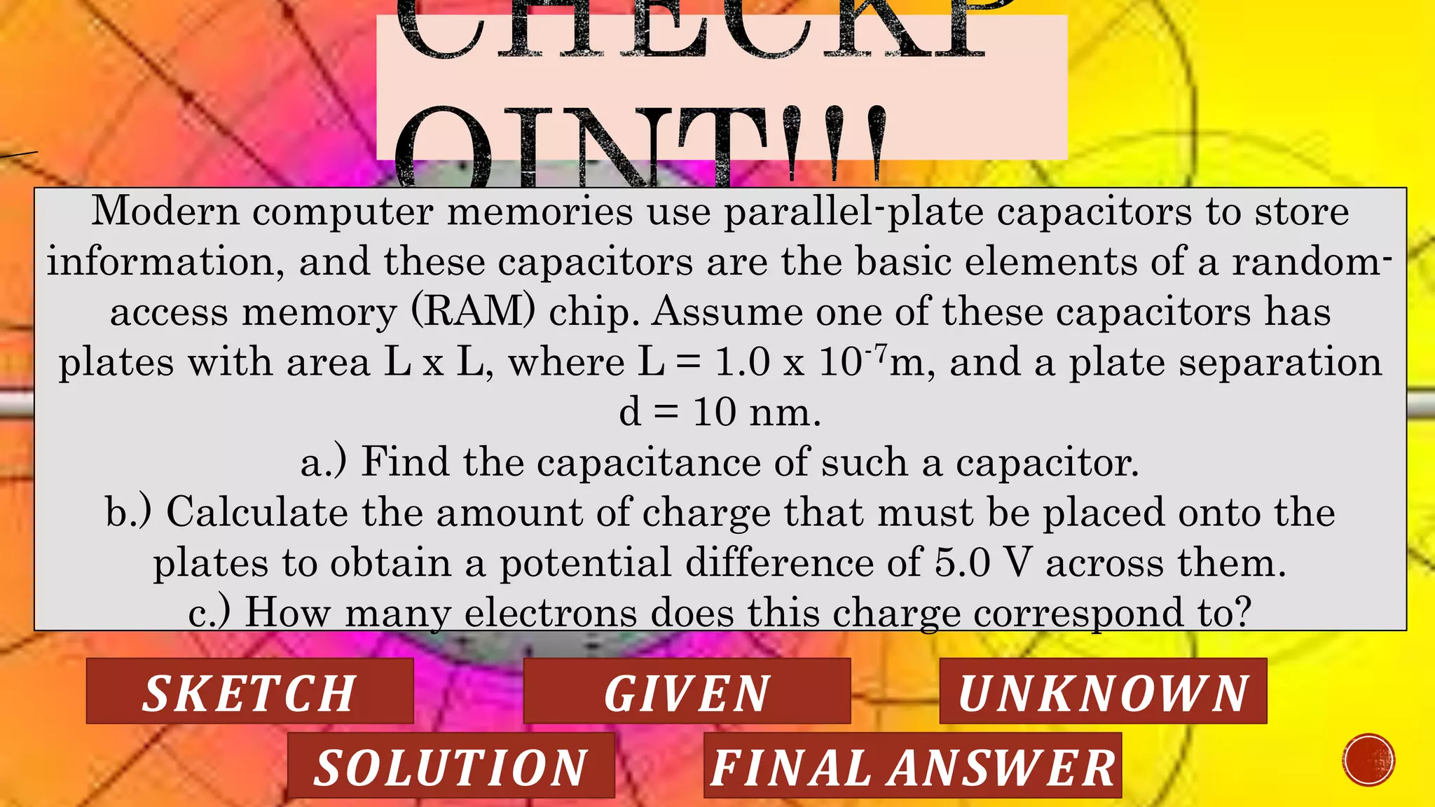 Capacitor and Capacitance | PPT