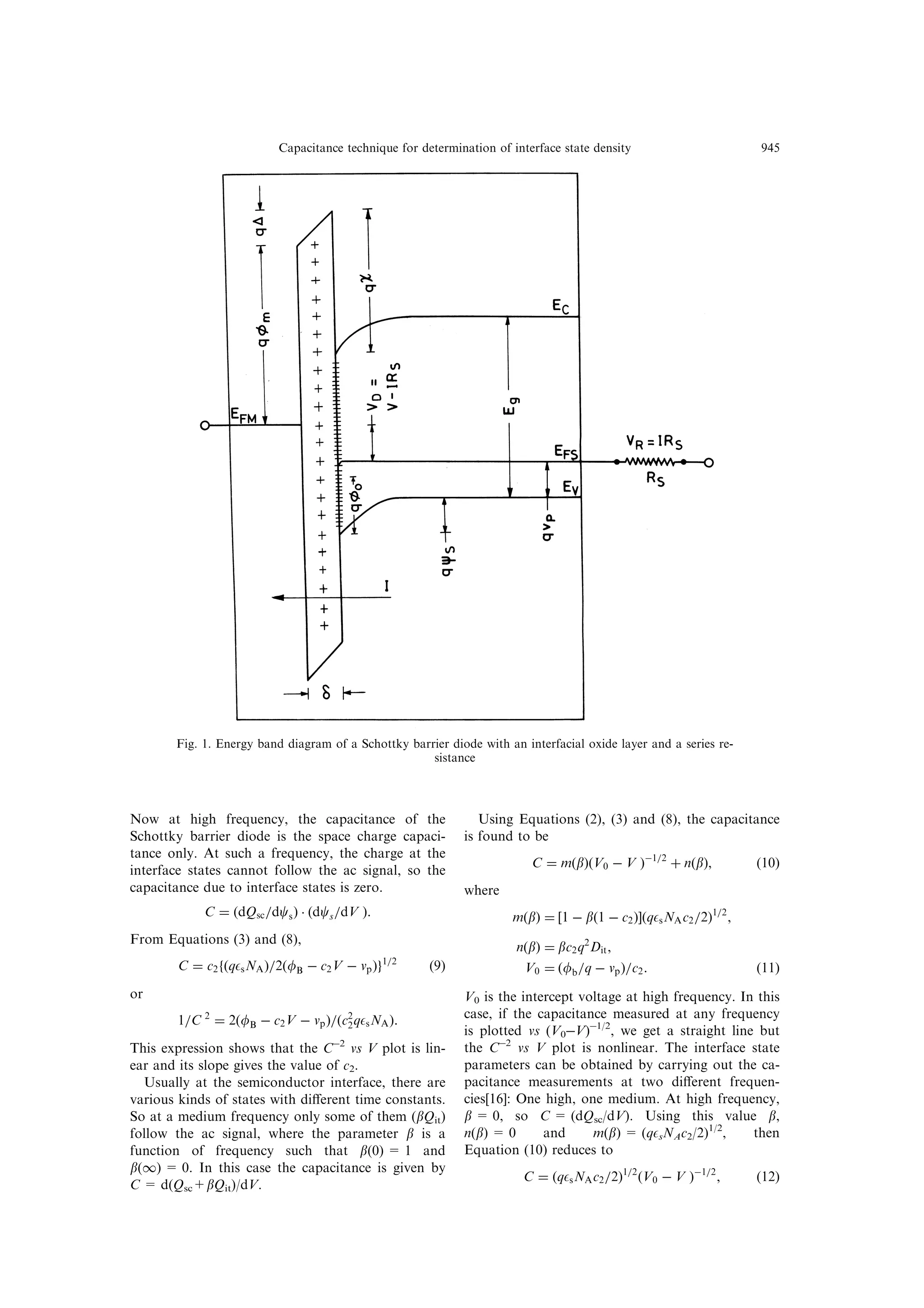 Electrical characterization of capacitance and interface traps | PDF