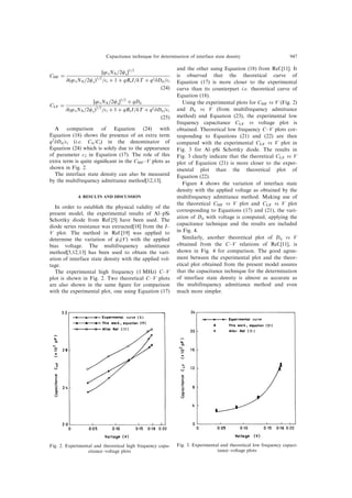 Electrical characterization of capacitance and interface traps | PDF