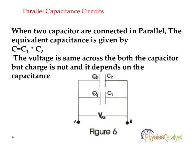 Series and parallel arrangement of capacitors
