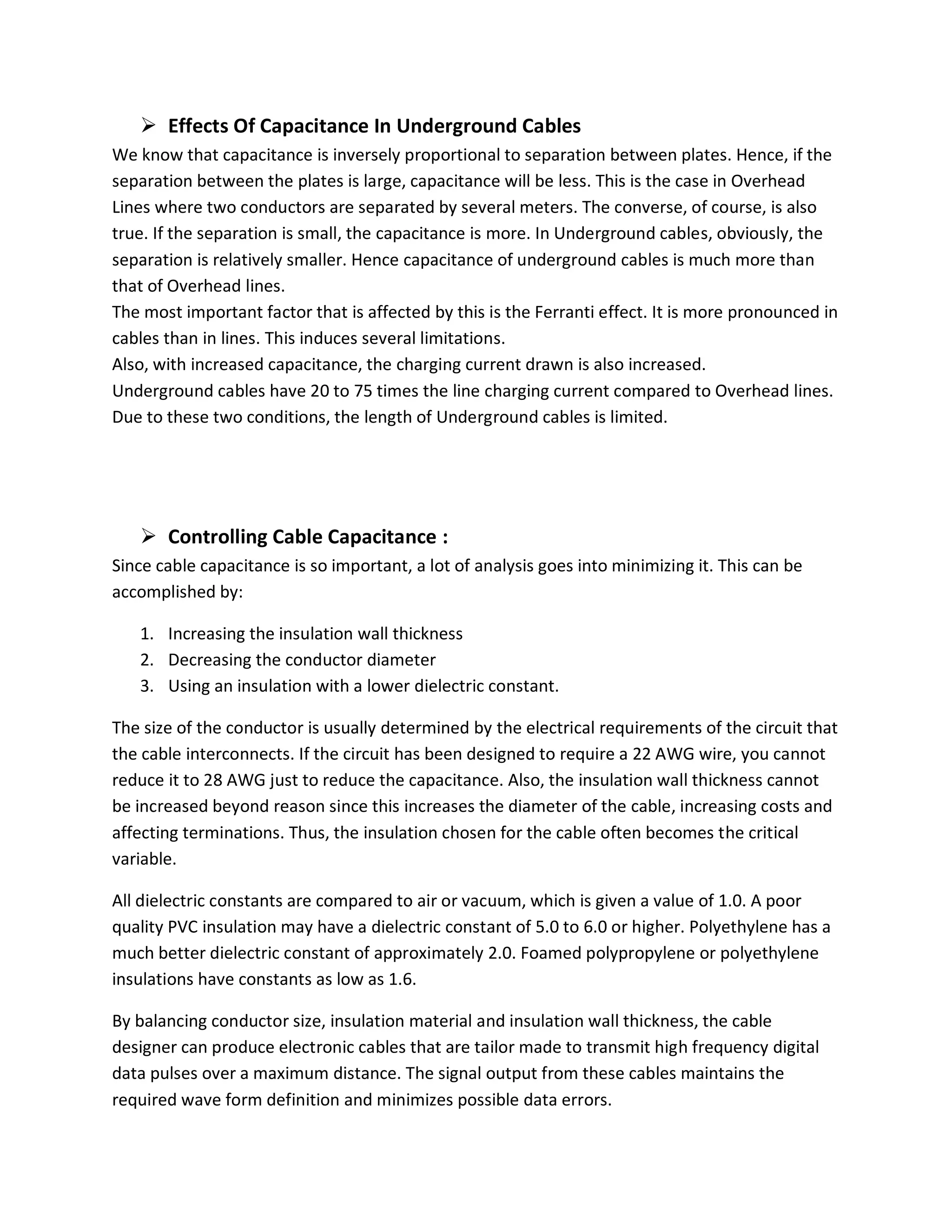 Capacitance And Cable Testing Pdf Computer Networking Computing
