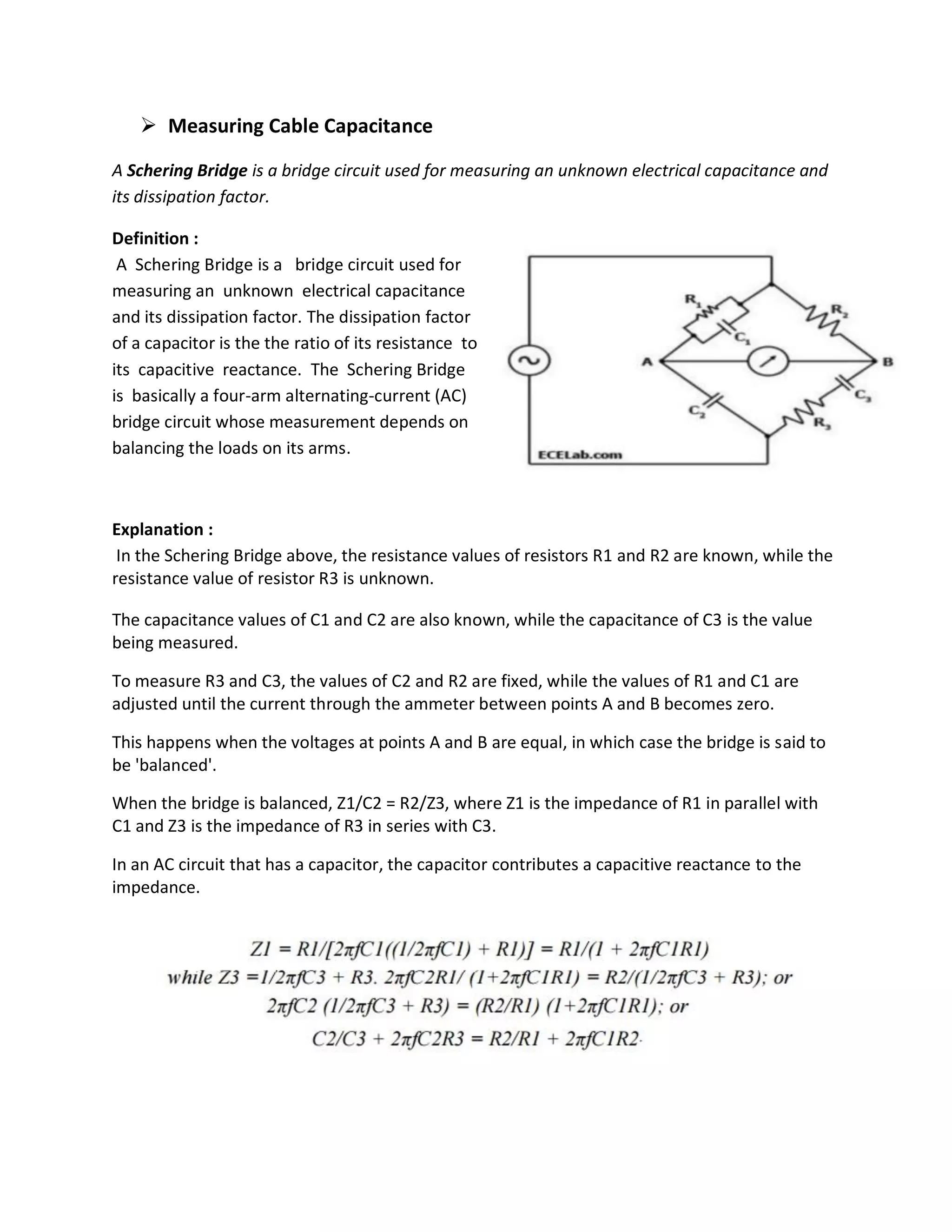 Capacitance And Cable Testing Pdf Computer Networking Computing