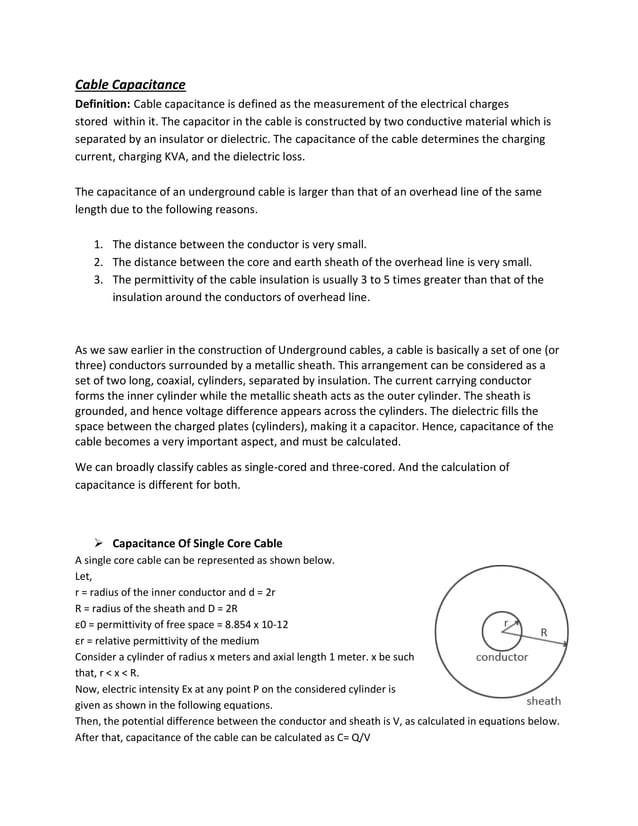 Capacitance And Cable Testing Pdf Computer Networking Computing