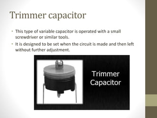 Capacitance and inductor | PPTX