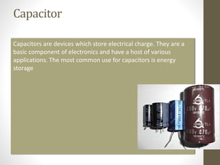 Capacitance and inductor | PPTX