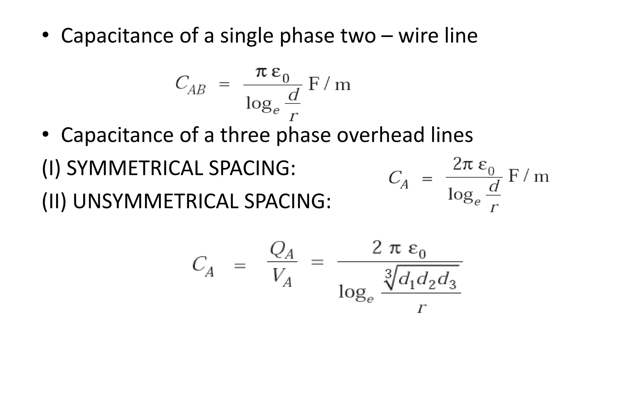 Capacitance of transmission line.ppt