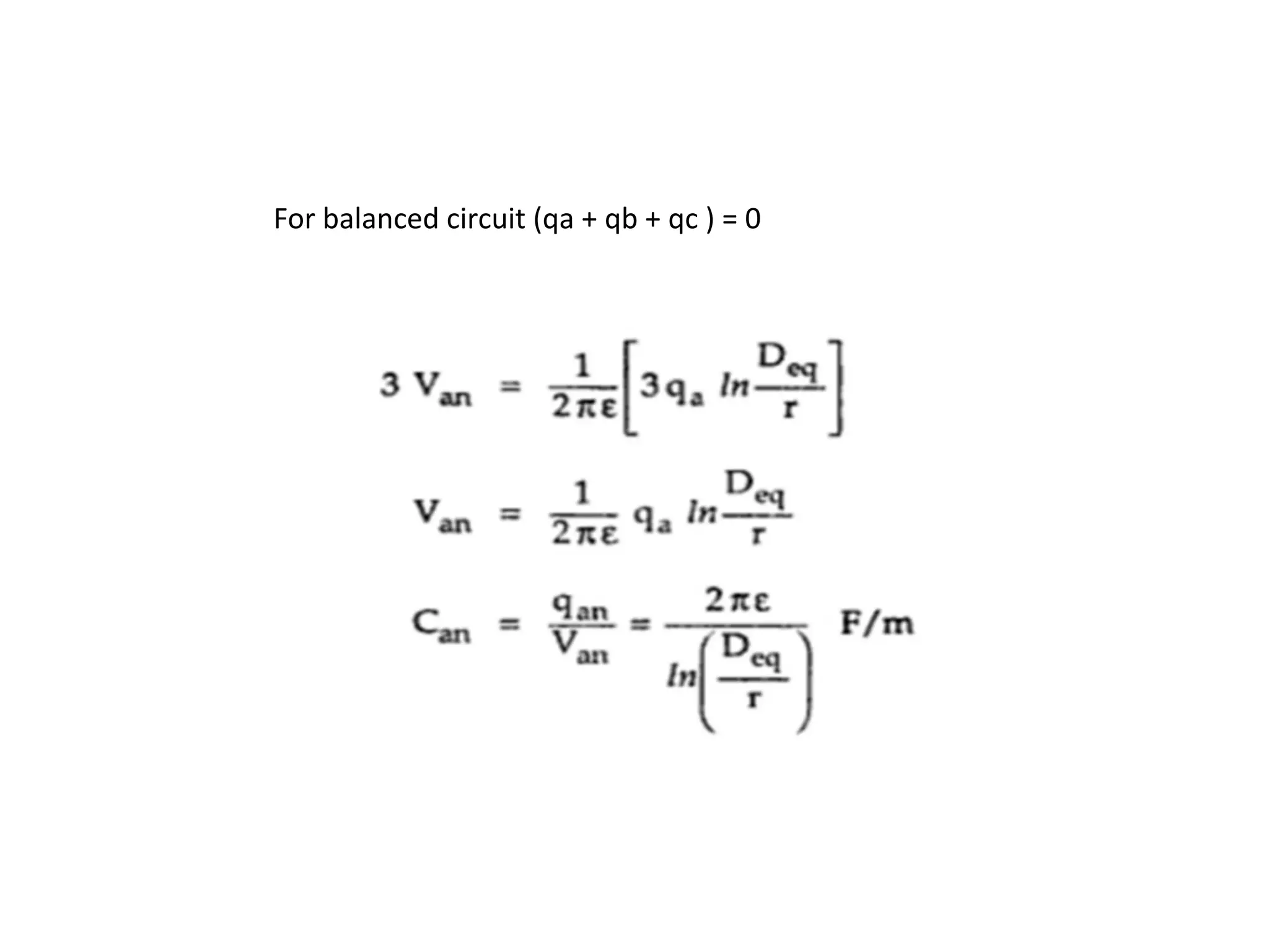 Capacitance on transmission line | PPT