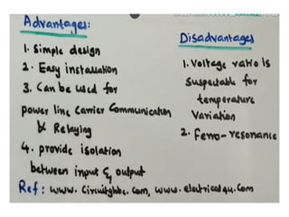 Capacitance Potential Dividers and CVT.pptx | Technology & Computing