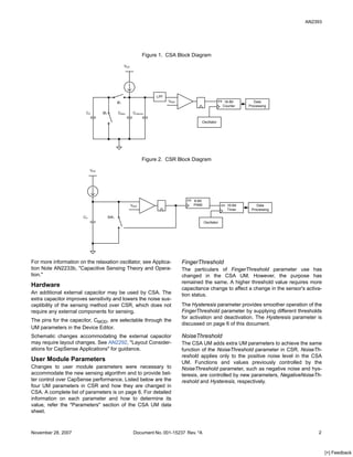 Capacitance Sensing - Migrating from CSR to CSA | PDF