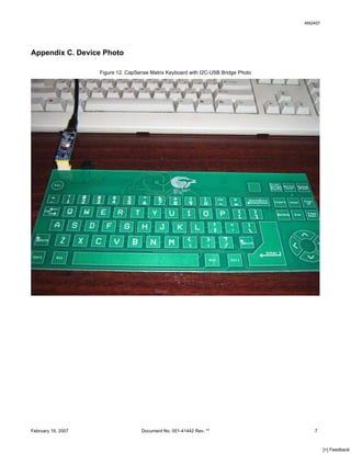 Capacitance Sensing - PC-Compatible USB CapSense Matrix Keyboard | PDF ...