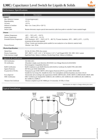 Capacitance Type Level Switch Manufacturers in Indiia | PDF