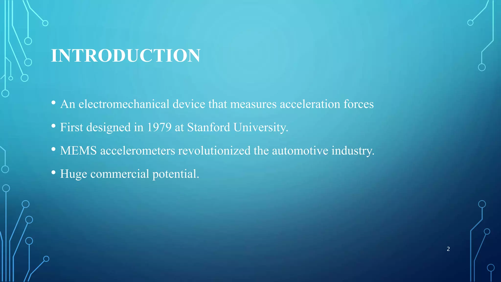 Capacitive MEMS Accelerometer | PPTX