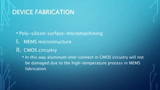 Capacitive MEMS Accelerometer | PPTX