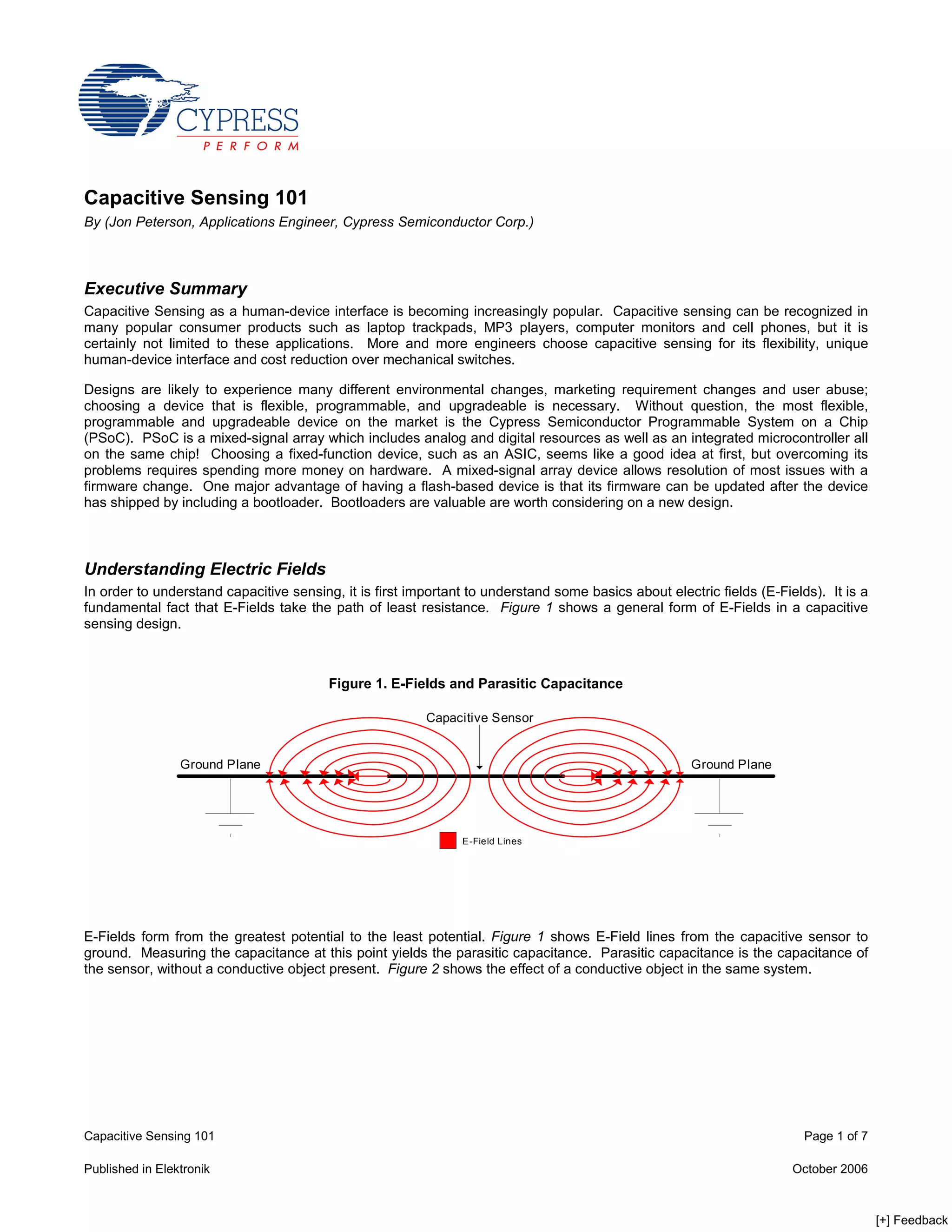 Capacitive Sensing 101 | PDF
