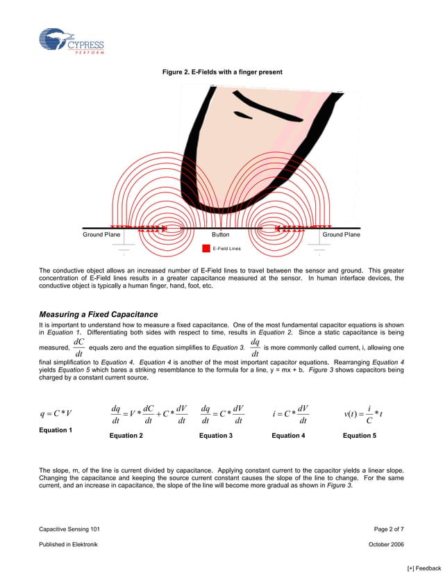 Capacitive Sensing 101 | PDF