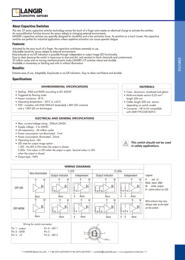 Capacitive switch | PDF
