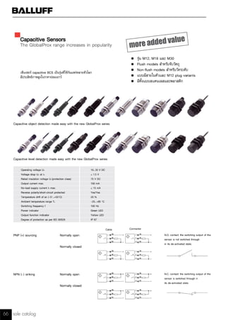 Capacitive proximity sensors | PDF