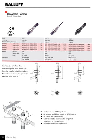Capacitive proximity sensors | PDF