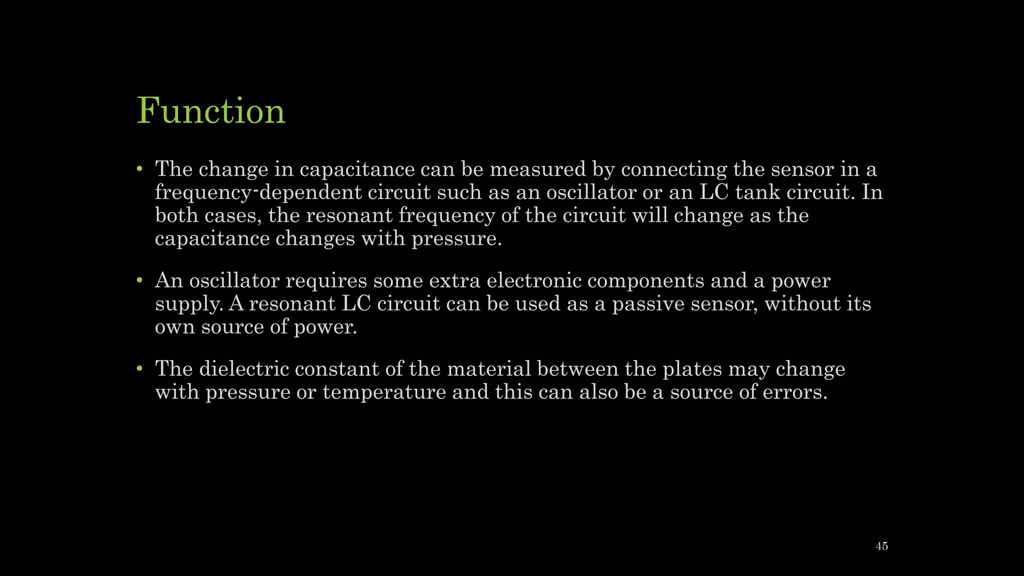 Capacitive sensing technology | PPTX